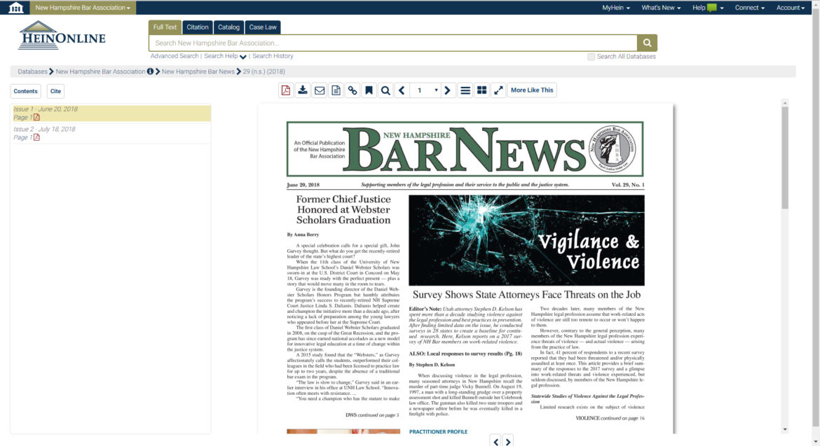 NHBA Publication Archive - NHBA