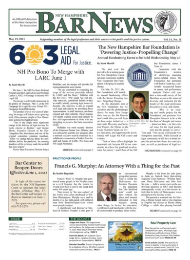 NH Bar Association's Publications: NH Bar News, NH Bar Journal