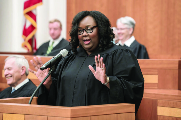 Breaking Barriers: Judge Talesha Saint-Marc’s Historic Investiture ...
